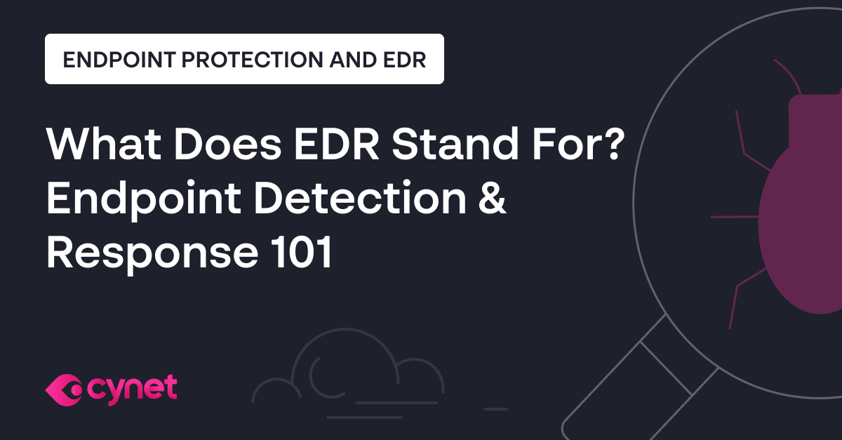 What Does EDR Stand For? Endpoint Detection & Response 101